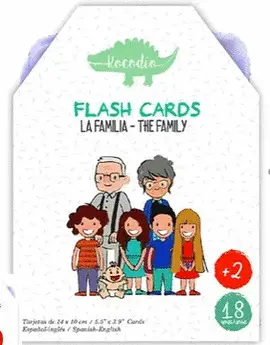 FLASH CARDS. MIEMBROS DE LA FAMILIA. 18 TARJETAS. + Pequeños.
